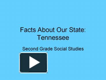 PPT – Facts About Our State: Tennessee PowerPoint presentation | free ...