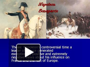 Napoleon Bonaparte presentation | free to download