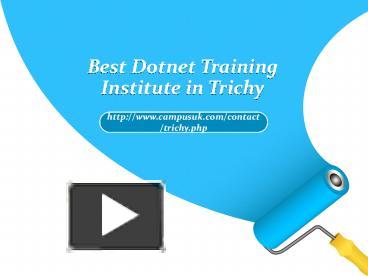 PPT – Best Dotnet Training Institute in Trichy PowerPoint presentation | free to download - id ...