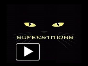 Superstition presentation | free to download