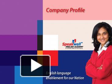 PPT – Speakwell - English Language enablement for our Nation PowerPoint presentation | free to ...