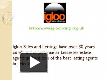 PPT – Igloo Living PowerPoint presentation | free to download - id: 83aee2-YzZjN