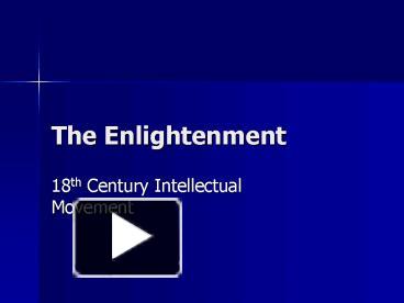 PPT – The Enlightenment PowerPoint presentation | free to view - id ...
