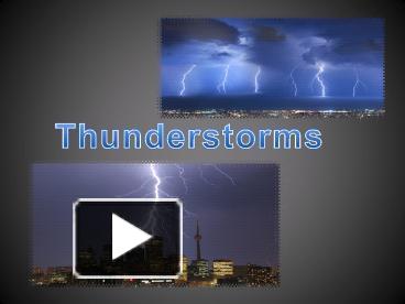 Thunderstorms presentation | free to download