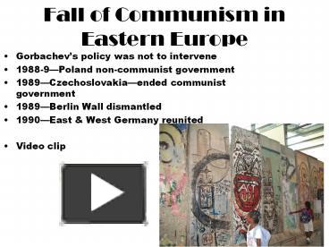 PPT – Fall of Communism in Eastern Europe PowerPoint presentation ...