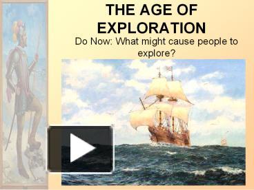 THE AGE OF EXPLORATION presentation | free to view