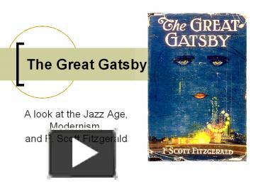 PPT – The Great Gatsby PowerPoint presentation | free to download - id ...
