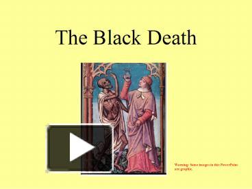 The Black Death presentation | free to view