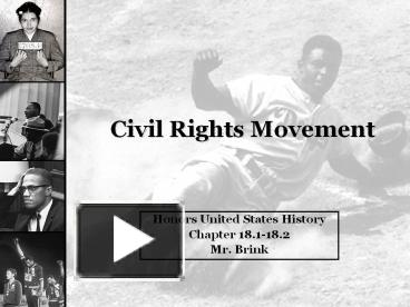 PPT – Civil Rights Movement PowerPoint presentation | free to download ...