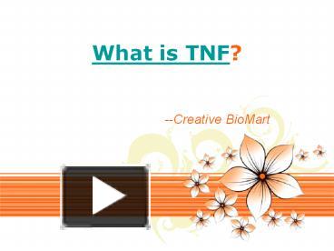PPT – What is TNF PowerPoint presentation | free to download - id: 841a3d-ODQxM