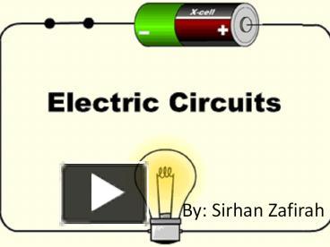 Electric Circuit presentation | free to download