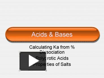 Acids presentation | free to download