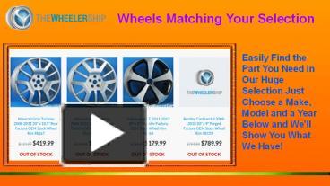 Wheels Matching Your Selection-wheelership presentation | free to download