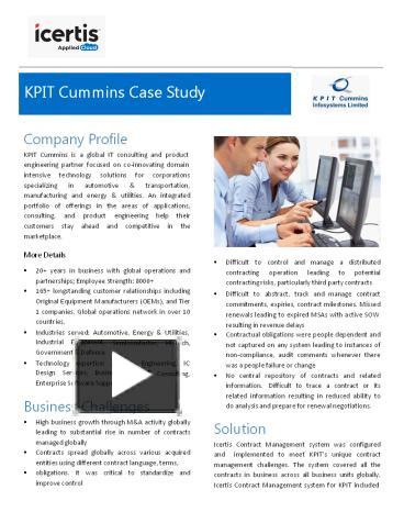PPT – KPIT Selects Best Contract Management Software to Streamline Contracts PowerPoint ...