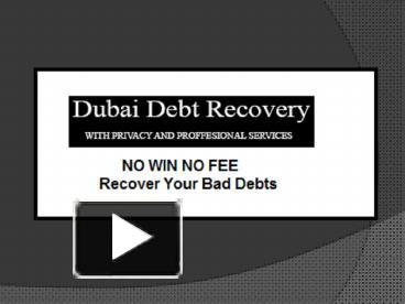 How to recover bad debts? (1) presentation | free to download