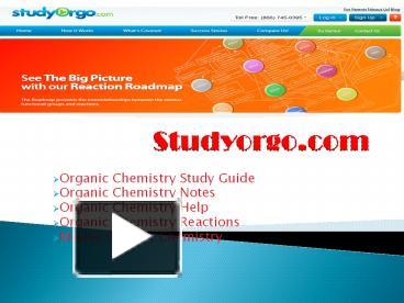 organic chemistry study guide presentation | free to download