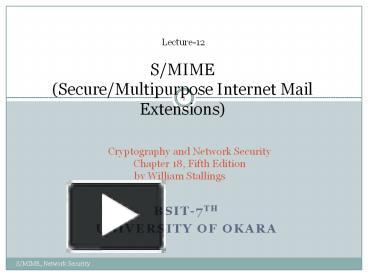 S/MIME presentation | free to download