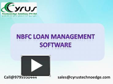 Gold Loan Software -NBFC Software presentation | free to download