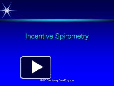 Incentive Spirometry presentation | free to view