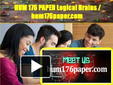 PPT – HUM 176 PAPER Logical Brains / hum176paper.com PowerPoint presentation | free to download ...