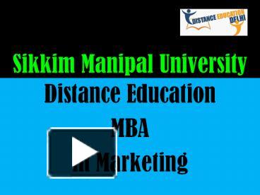PPT – SMU Distance Education MBA in Marketing Management PowerPoint presentation | free to ...