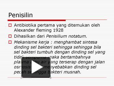 Penisilin presentation | free to download
