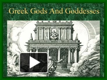 PPT – Greek Gods And Goddesses PowerPoint presentation | free to ...