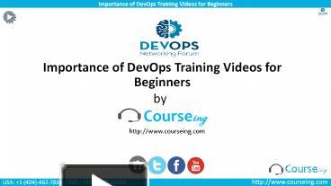 DevOps Training Importance of DevOps presentation | free to download