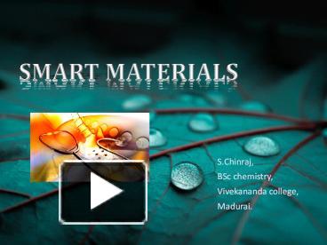 smart materials presentation | free to download