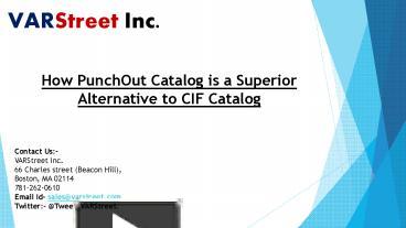 PPT – How PunchOut Catalog is a Superior Alternative to CIF Catalog PowerPoint presentation ...