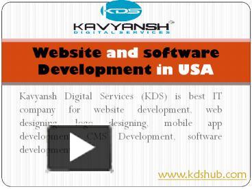 KDS HUB | Website and Software Development in USA presentation | free to download