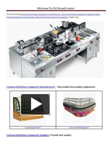 PPT – commercial-kitchen-equipment PowerPoint presentation | free to ...