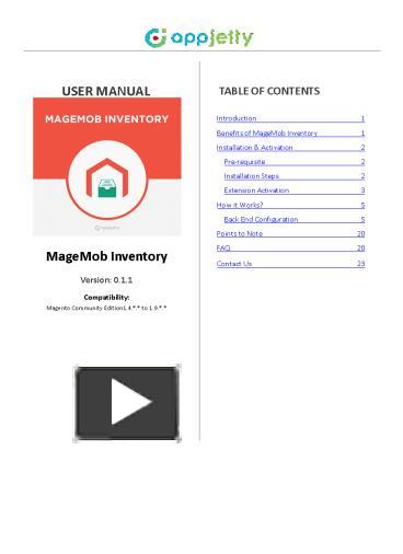 PPT – Magento MageMob Inventory Extension PowerPoint presentation | free to download - id ...