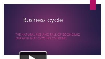 business cycle presentation | free to download