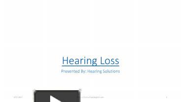 Hearing loss presentation | free to download
