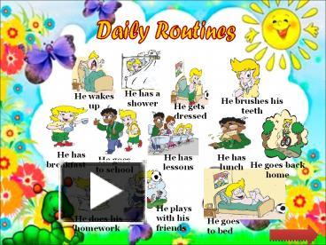Daily Routines presentation | free to download