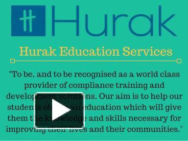 PPT – Sssts Training Course - Hurak Education Services PowerPoint presentation | free to view ...