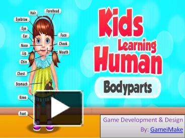Kids Learning Human Bodyparts presentation | free to download