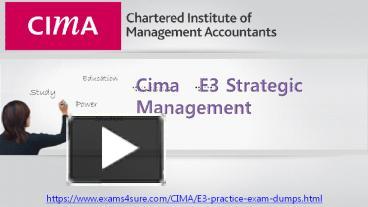 PPT – Cima E3 Braindumps PowerPoint presentation | free to download - id: 88192b-ZTI5Y