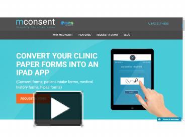 HIPAA Compliant Online Forms | Paperless Intake Form - mConsent presentation | free to download