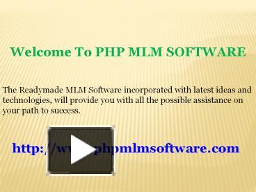 PPT – MLM Software | MLM Development Companies PowerPoint presentation ...