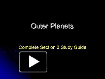 PPT – Outer Planets PowerPoint presentation | free to download - id ...