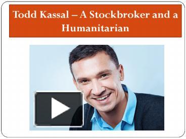 Todd Kassal presentation | free to download