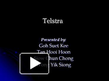 Telstra presentation | free to download