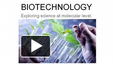 biotechnology presentation | free to download