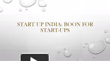 Startup India presentation | free to download