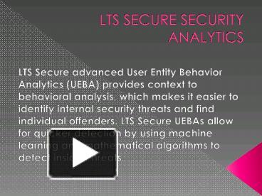 PPT – Lts secure security PowerPoint presentation | free to download - id: 88fc3d-ODBlN