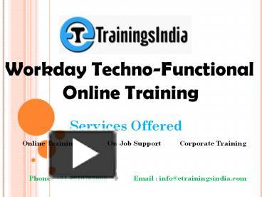 PPT – workday Techno functional online training PowerPoint presentation | free to download - id ...