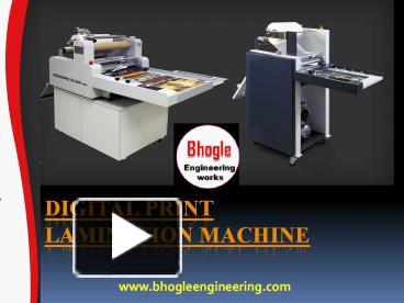 PPT – Digital Print Lamination Machine PowerPoint presentation | free to download - id: 890960-ZTM4O