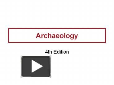 Archaeology presentation | free to download